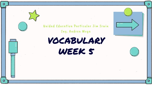 3BC Vocabulary, week 5 - sep 25-29 | Genially