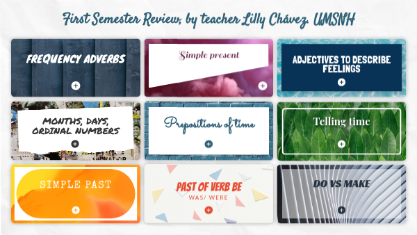 REVIEW FIRST SEMESTER