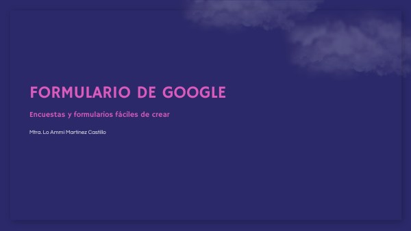 Formulario Google | Genially