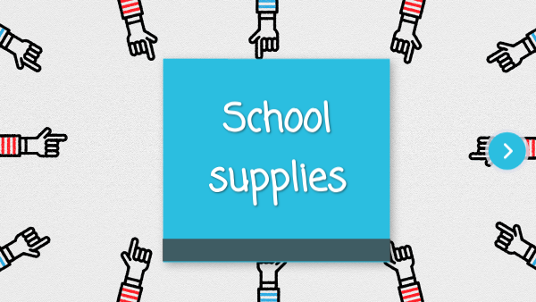 School supplies flashcards | Genially