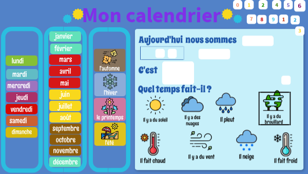 Mon calendrier (reusable version)