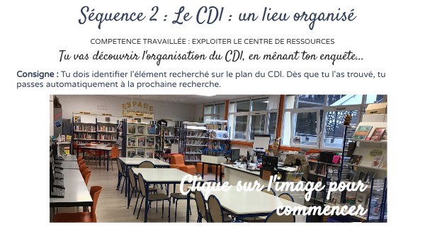 Plan du CDI | Genially
