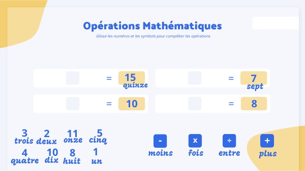 Opérations mathématiques