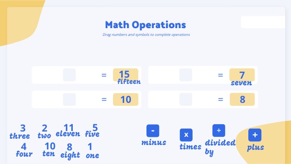 Math operations | Genially