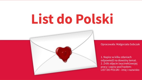 LIST DO POLSKI