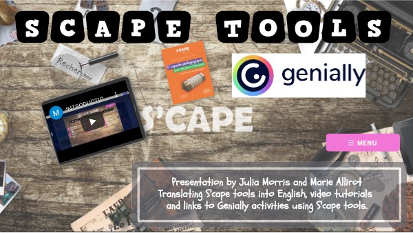 S'cape tools for Genially