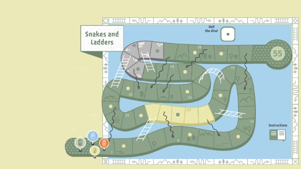 SNAKES AND LADDERS with quizlet | Genially