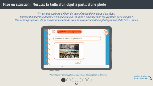 MES n°1 : Mesurer une taille avec FizziQ Jr