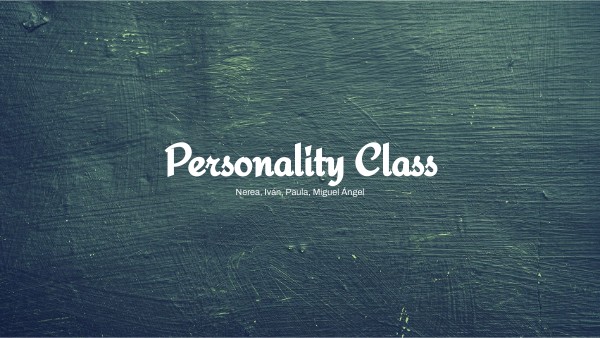 personality class