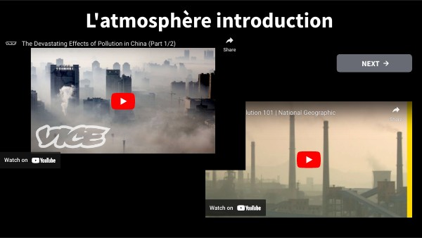 L'atmosphère | Genially