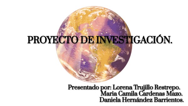 PROYECTO DE INVESTIGACION