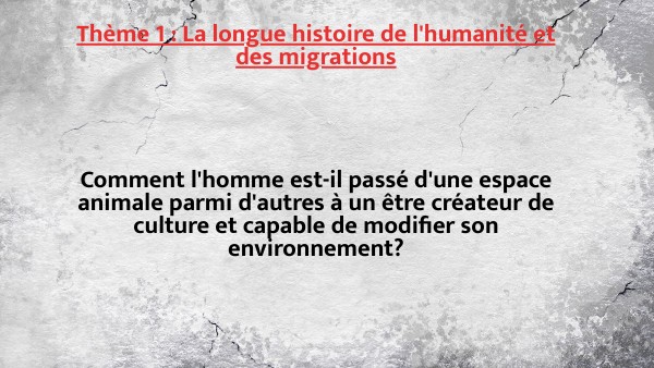 H1 Les débuts de l'humanité | Genially