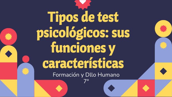 Clasificación más usuales de las pruebas psicológicas | Genially