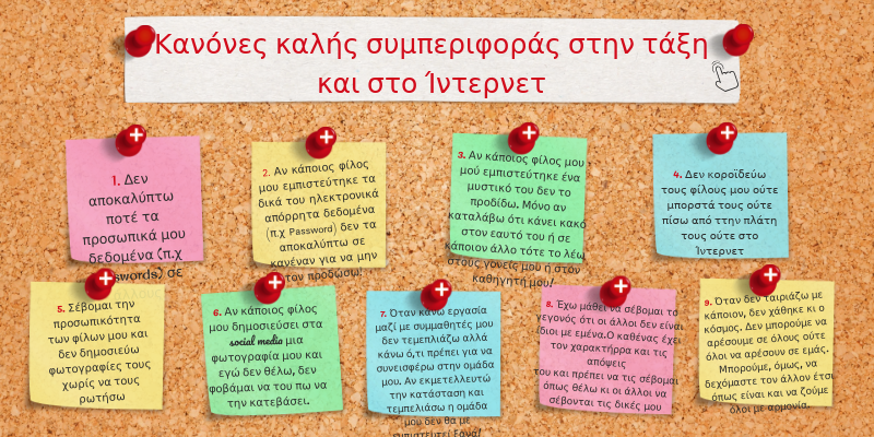 Κανόνες καλής συμπεριφοράς στην τάξη και στο Ίντερνετ | Genially