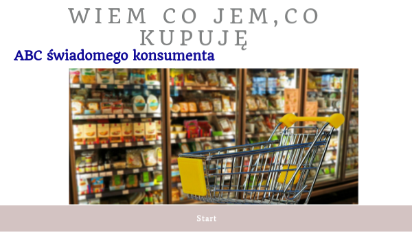 Wiem co jem, co kupuję. ABC świadomego konsumenta | Genially