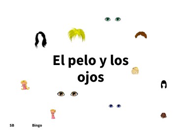 hair and eye flashcards