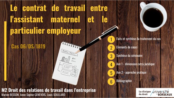 Rupture du contrat de travail de l'assistant maternel | Genially