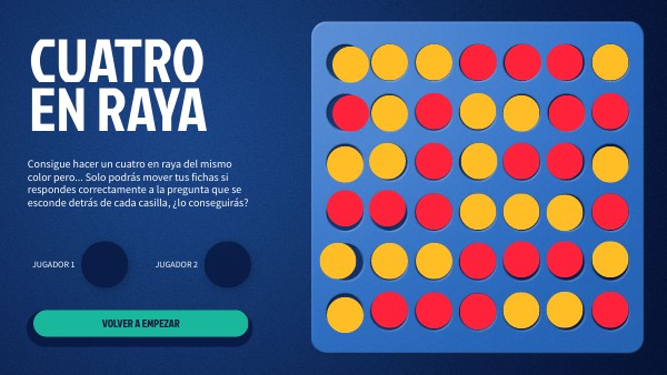 ¡JUGAMOS A CUATRO EN RAYA!