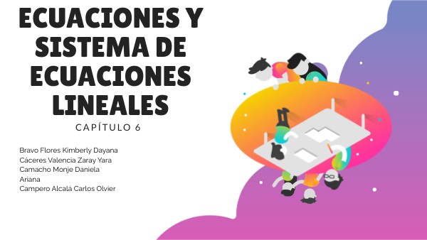 ECUACIONES Y SISTEMA DE ECUACIONES LINEALES