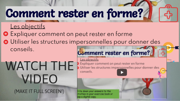 Comment rester en forme | Genially