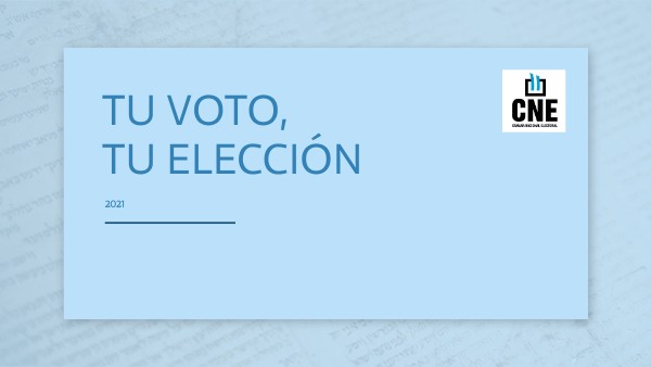 Proyecto: Tu voto, tu elección