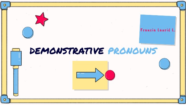 Demonstrative Pronouns