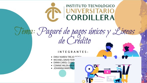 PAGARÉ DE PAGO ÚNICO Y LÍNEA DE CRÉDITOS | Genially