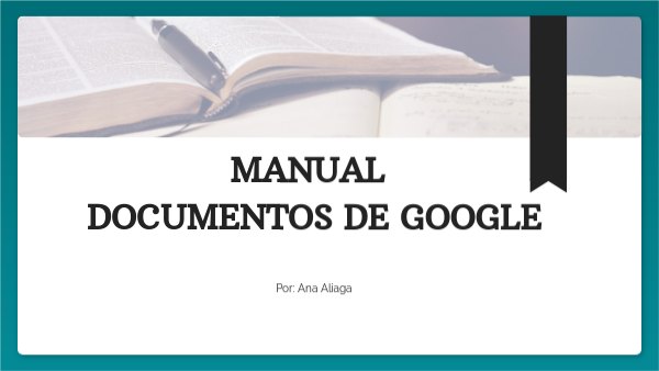 Manual Documentos de Google