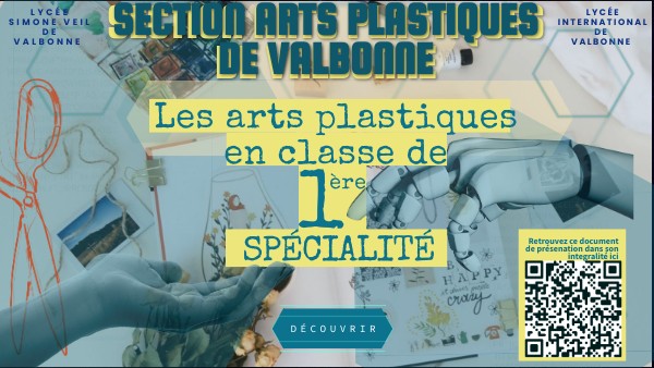 1ere- Présentation arts plastiques | Genially