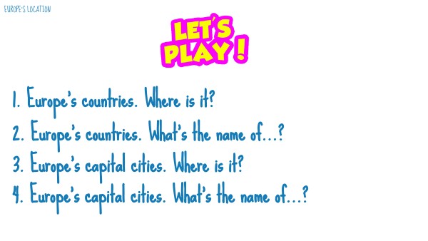 LET'S PLAY EUROPE | Genially