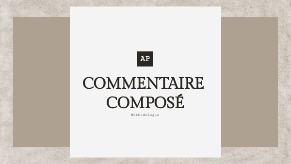commentaire composé AP