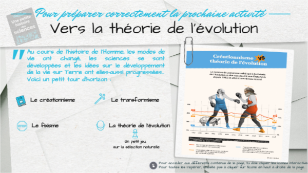 Histoire des sciences : vers la théorie de l'évolution | Genially