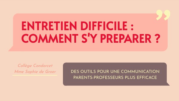 mener un entretien difficile | Genially