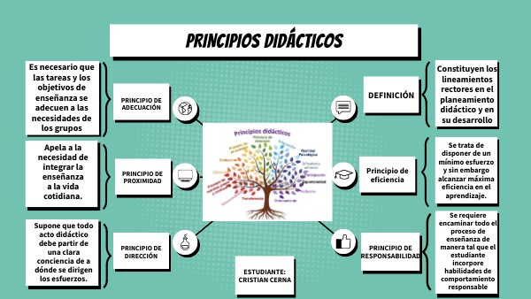 MAPA MENTAL PRINCIPIOS DIDÁCTICOS | Genially