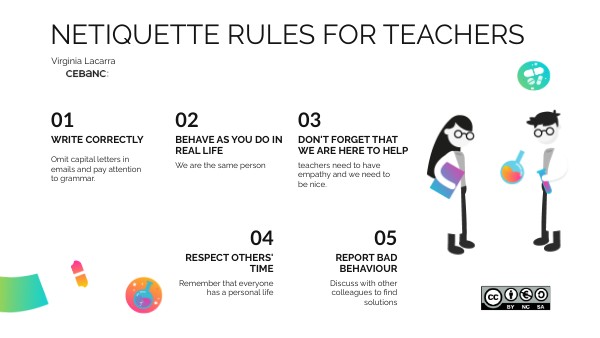 Netiquette rules FOR TEACHERS | Genially