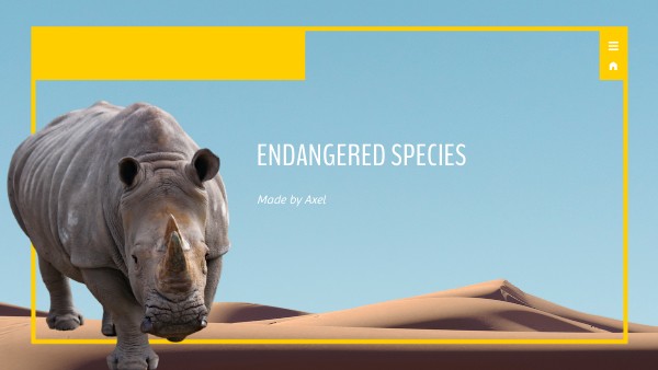 Endangered Species | Genially