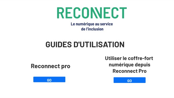 Guide d'utilisation Reconnect Pro | Genially