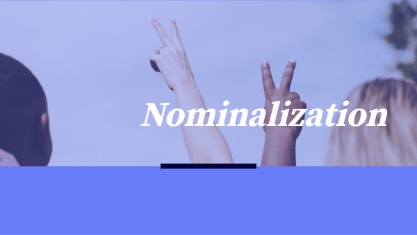 nominalization