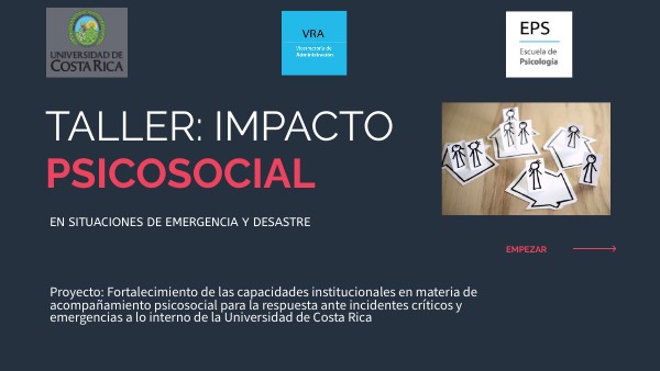 Taller - IMPACTO PSICOSOCIAL EN SITUACIONES DE DESASTRE | Genially