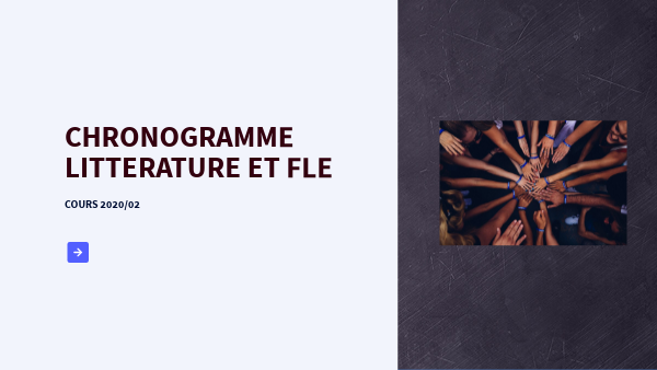 Chronogramme Littérature et F | Genially