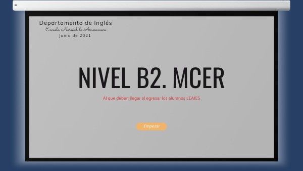 NIVEL B2. MCER