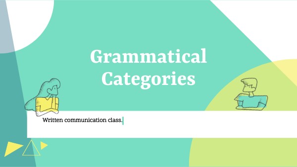 grammatical categories | Genially