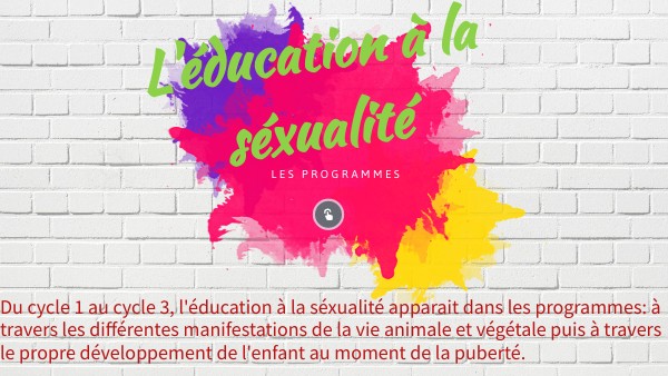 éducation à la sexualité-programmes | Genially