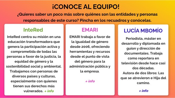 conoce al equipo | Genially