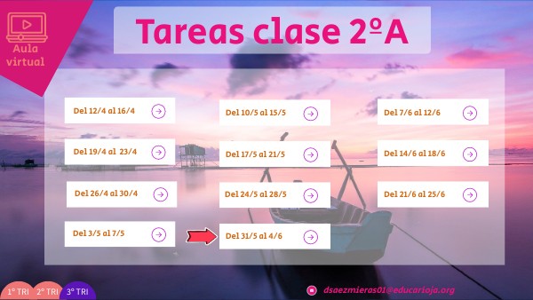 TAREAS CLASE 2ºA