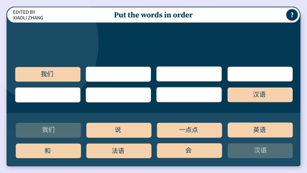 Copy - PUT THE WORDS IN ORDER | Genially