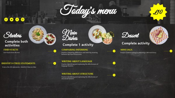 Revision Menu | Genially