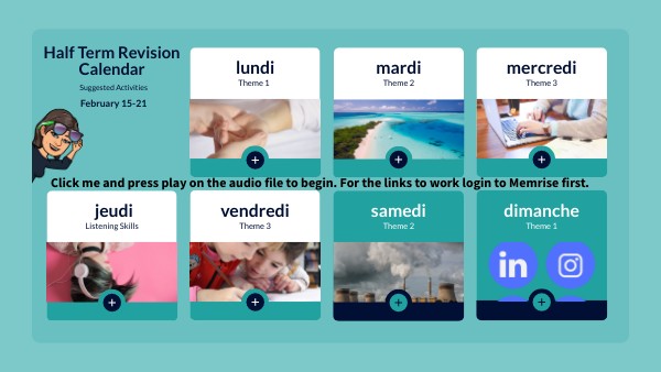 Y11FR Revision Plan (Half Term) | Genially