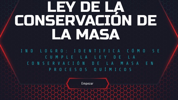ley de la conservación de la masa | Genially