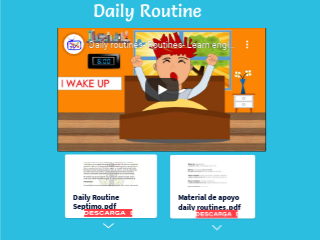 Daily Routine Inglés 7 | Genially